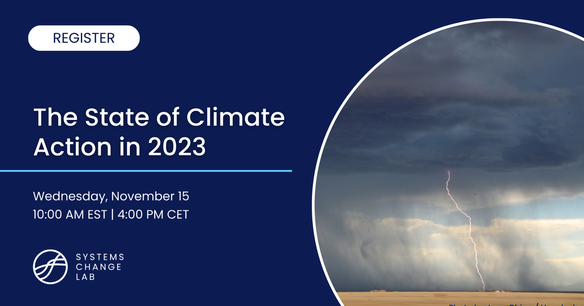 Virtual Event - The State of Climate Action in 2023 | Climate Action ...